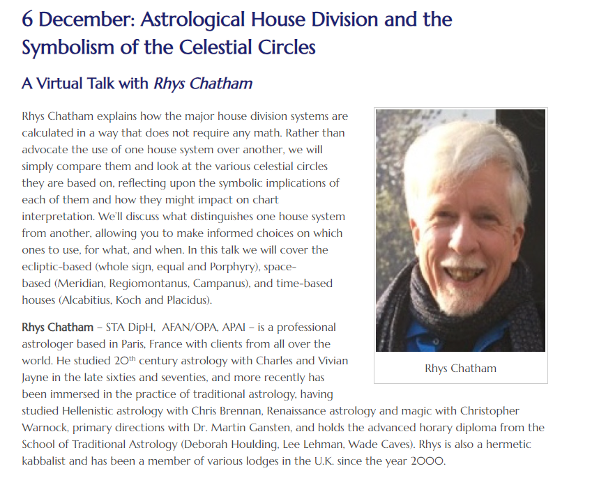 Upcoming talk at the Brighton Astrology Circle – Rhys Redmond Chatham ...